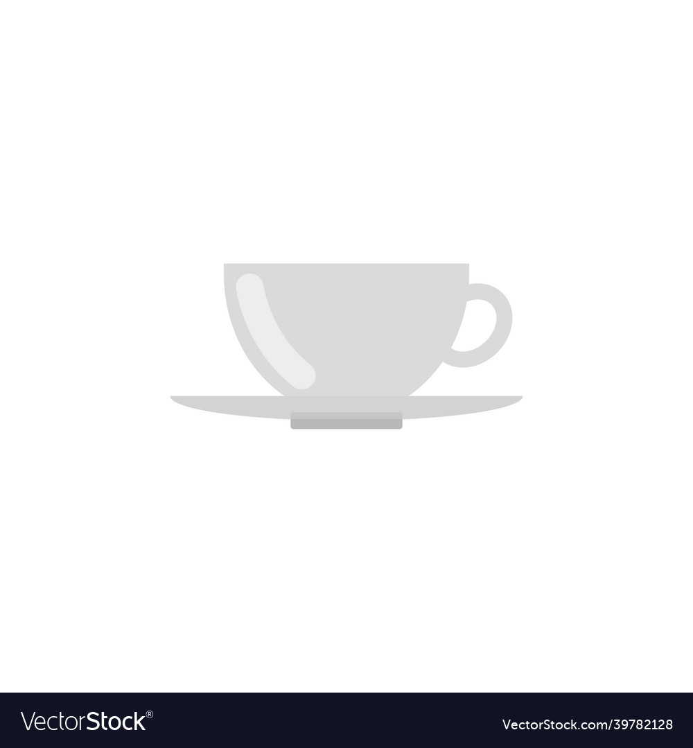 Colorful flat ceramic mug icon Royalty Free Vector Image