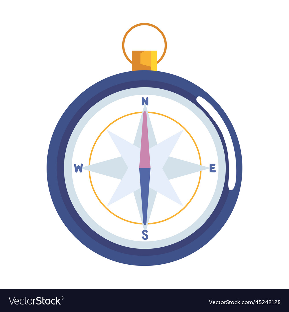 Compass guide device Royalty Free Vector Image