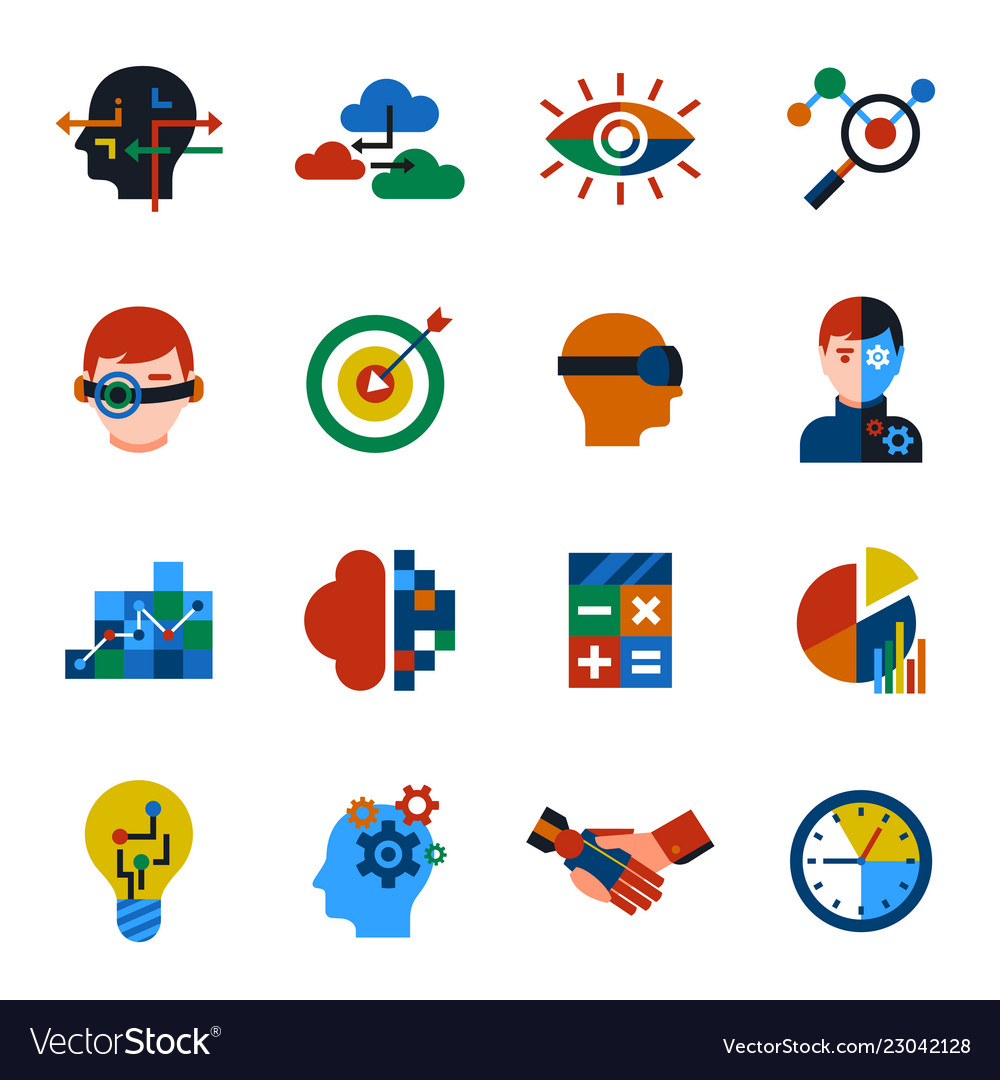 Digital augmented analytics Royalty Free Vector Image