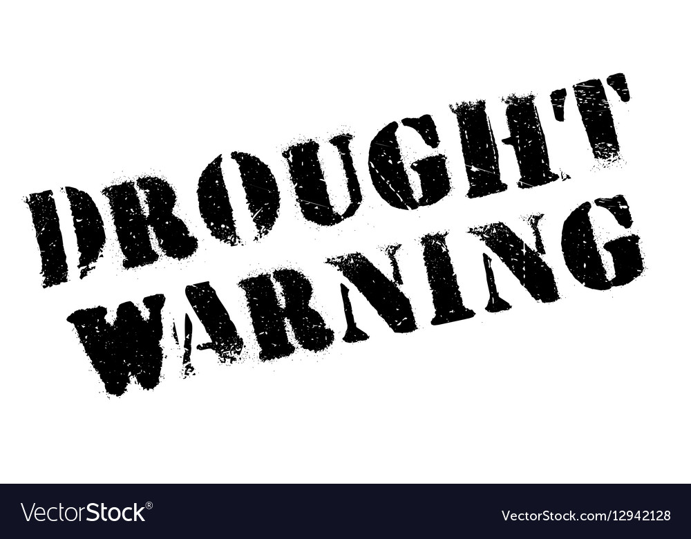 Drought Warning rubber stamp Royalty Free Vector Image