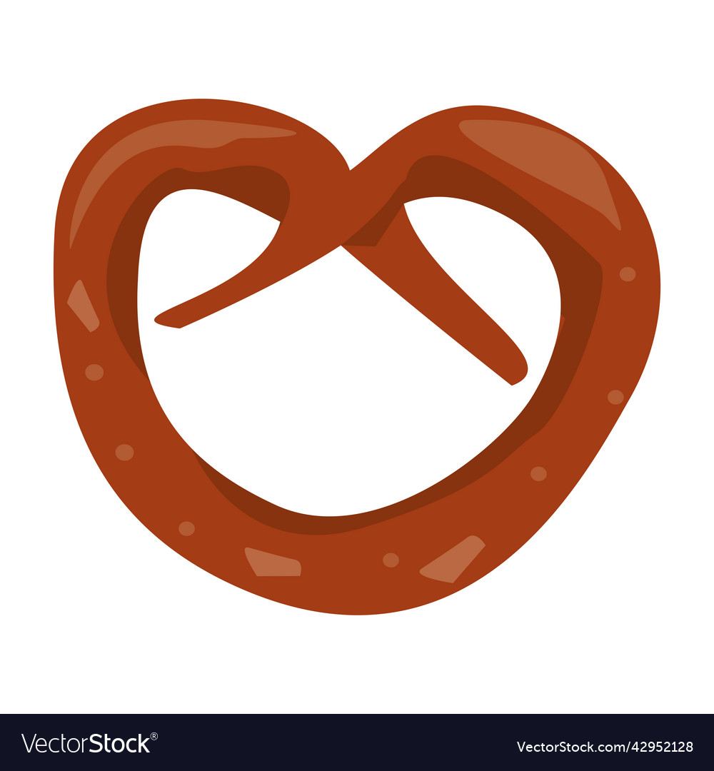 Pretzel pastry bakery Royalty Free Vector Image