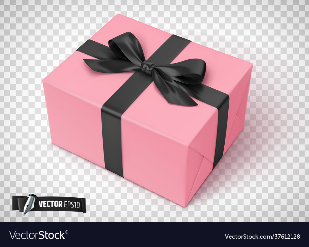 Realistic gift box Royalty Free Vector Image - VectorStock