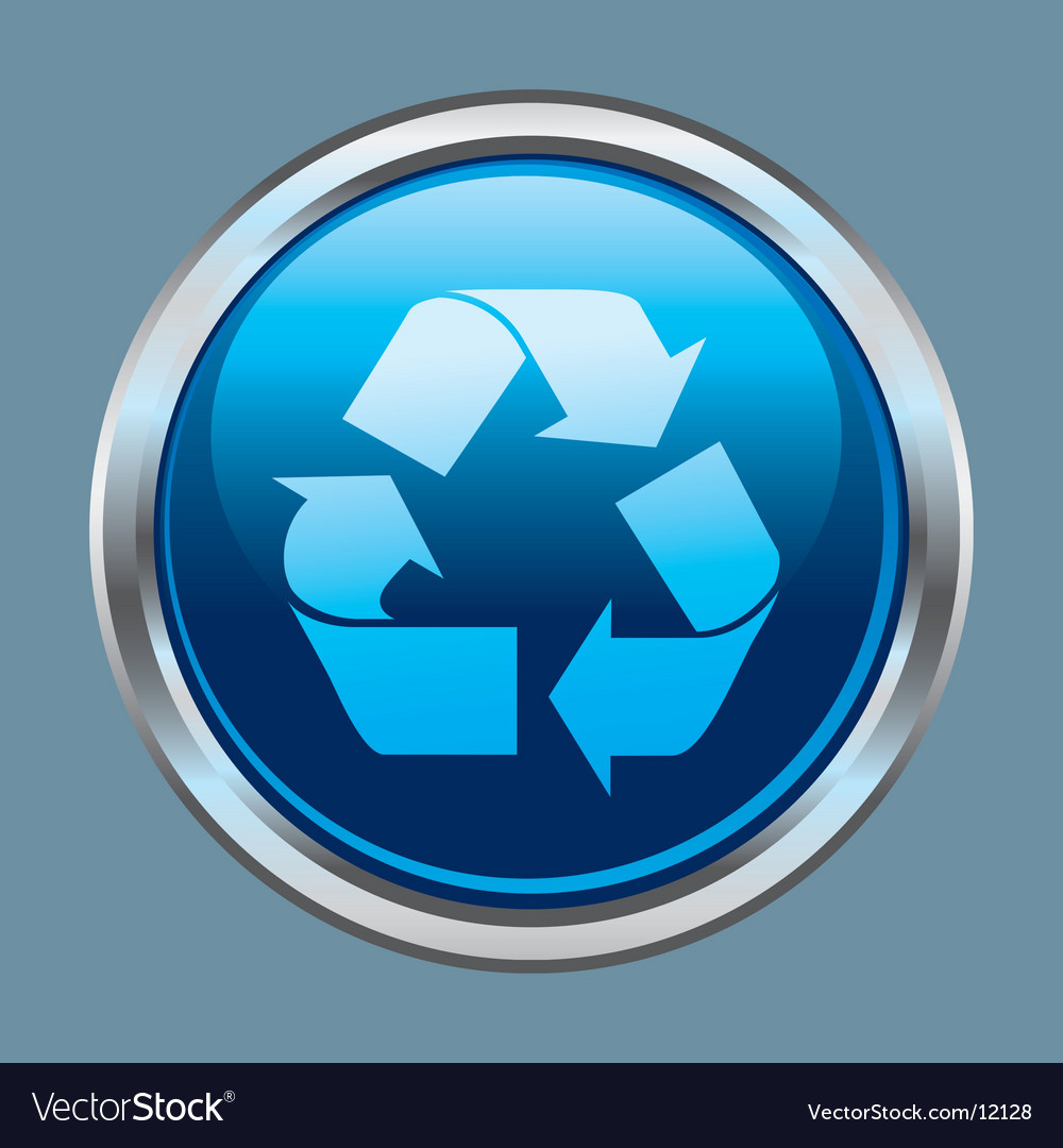 Recycle button icon Royalty Free Vector Image - VectorStock
