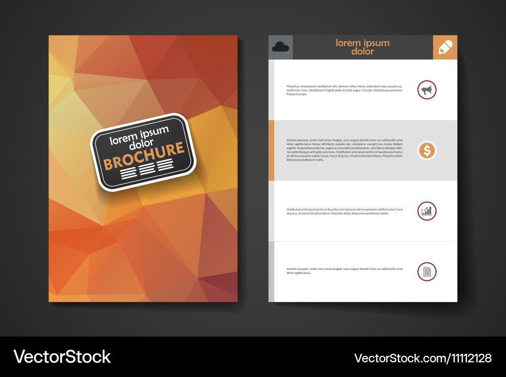 Set of brochure poster design templates Royalty Free Vector