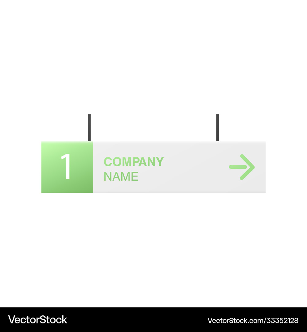 Signage or commercial sign template realistic Vector Image