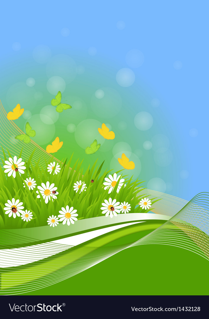 Spring background Royalty Free Vector Image - VectorStock