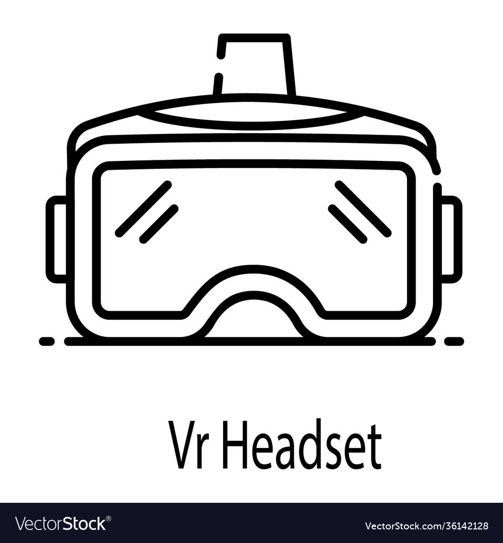 Vr headset Royalty Free Vector Image - VectorStock