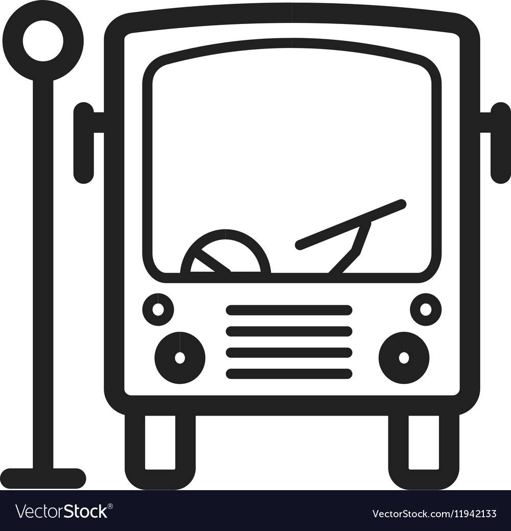Bus Stop Royalty Free Vector Image - VectorStock