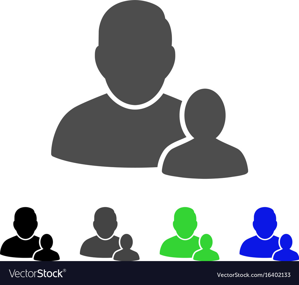 Child parent flat icon Royalty Free Vector Image