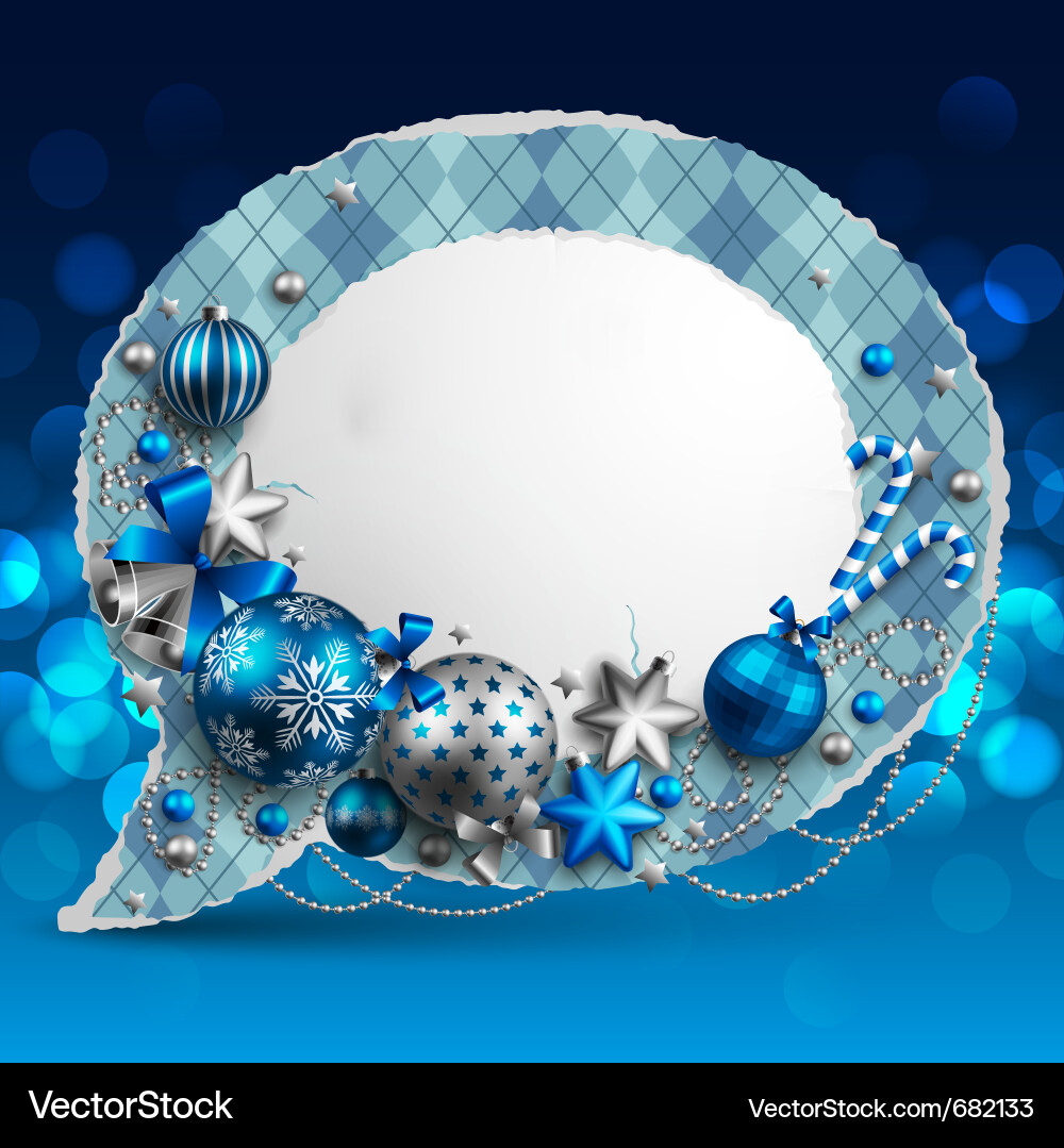 Christmas vintage bubble Royalty Free Vector Image