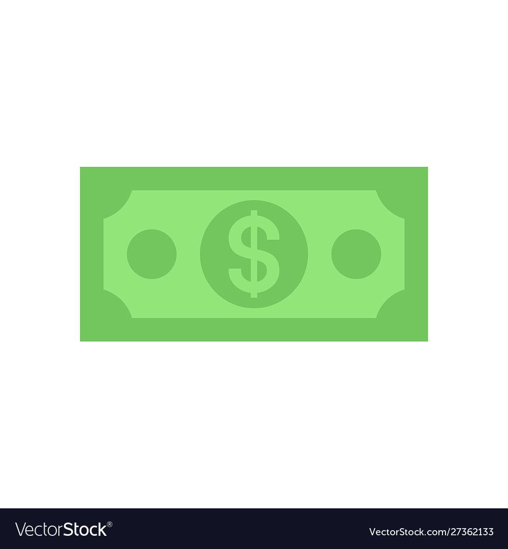 Dollar bill icon Royalty Free Vector Image - VectorStock