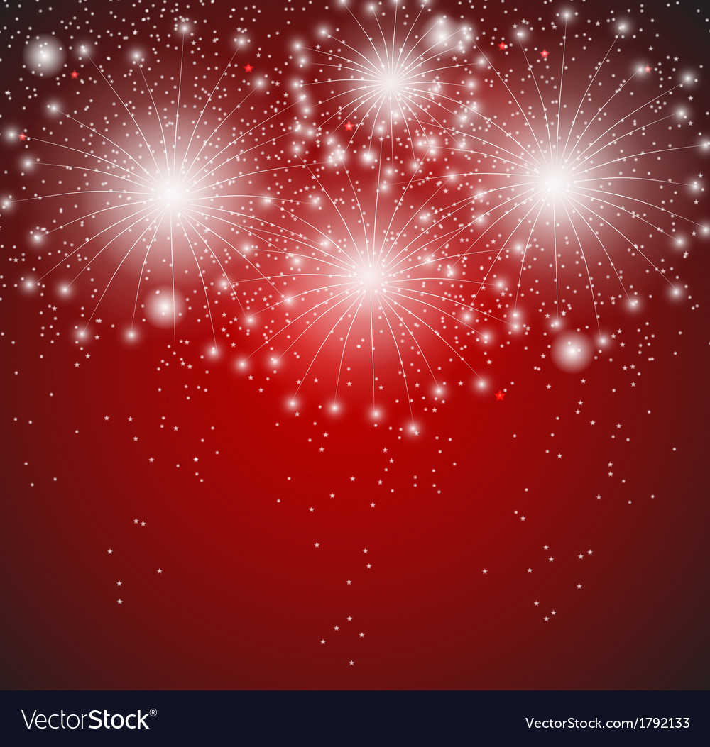 Glossy fireworks background Royalty Free Vector Image