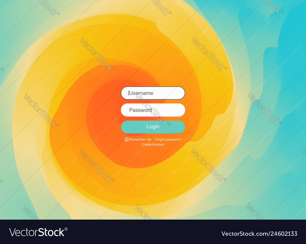 Login user interface modern screen design mobile Vector Image