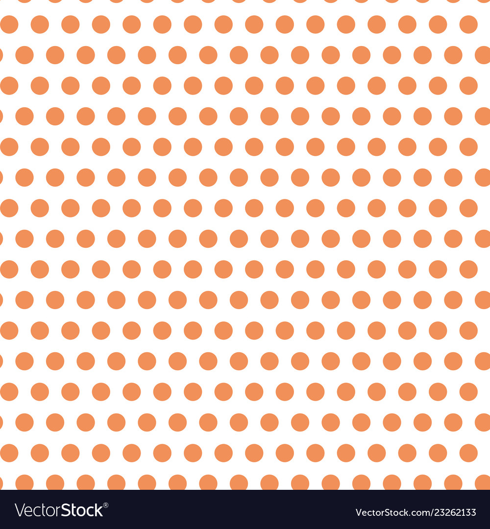 Orange spotted seamless pattern design Royalty Free Vector