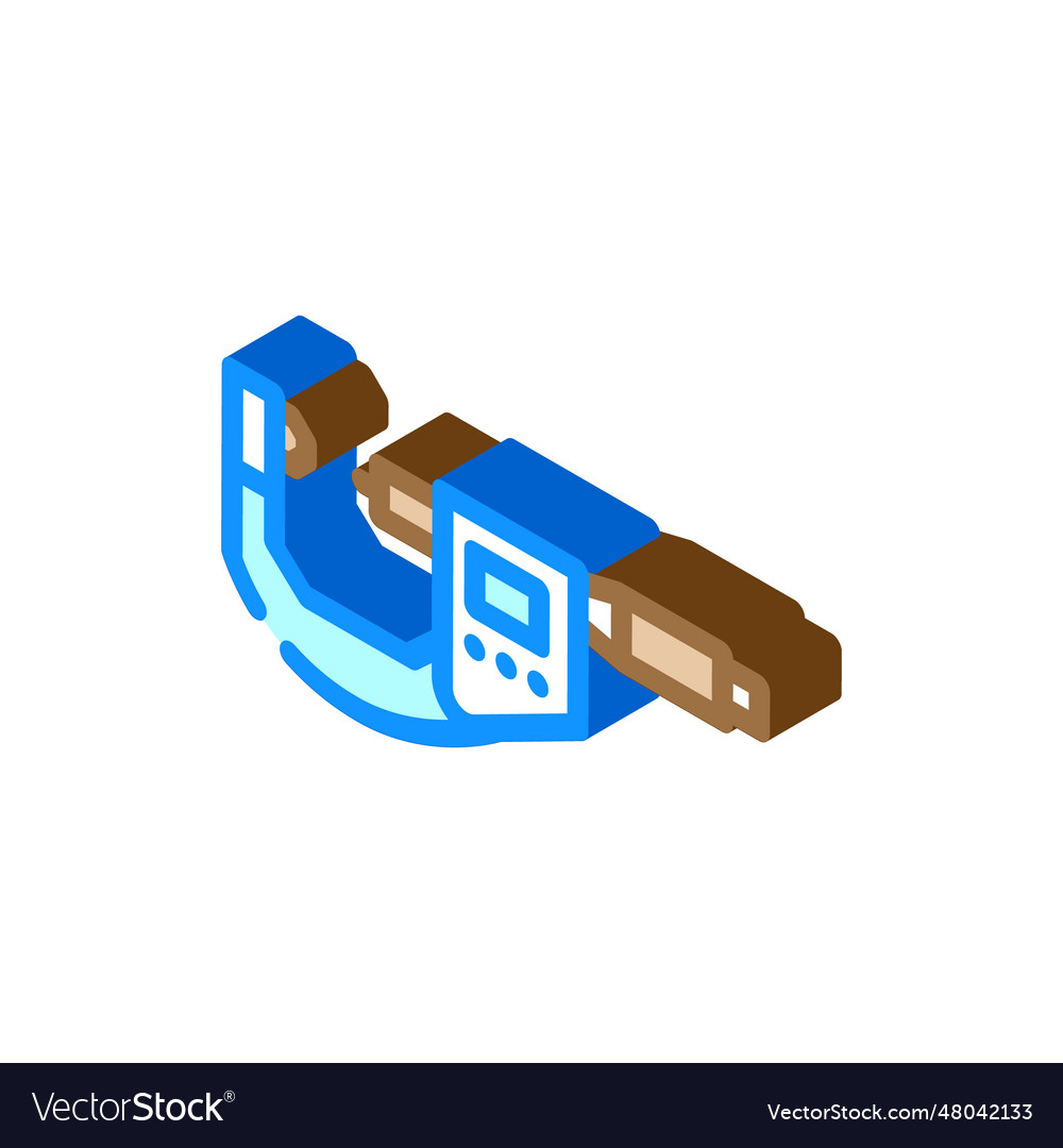 Precision measuring manufacturing engineer Vector Image