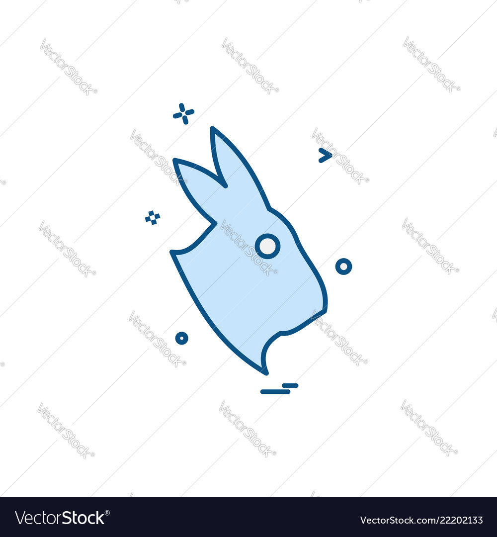 Rabbit icon design Royalty Free Vector Image - VectorStock