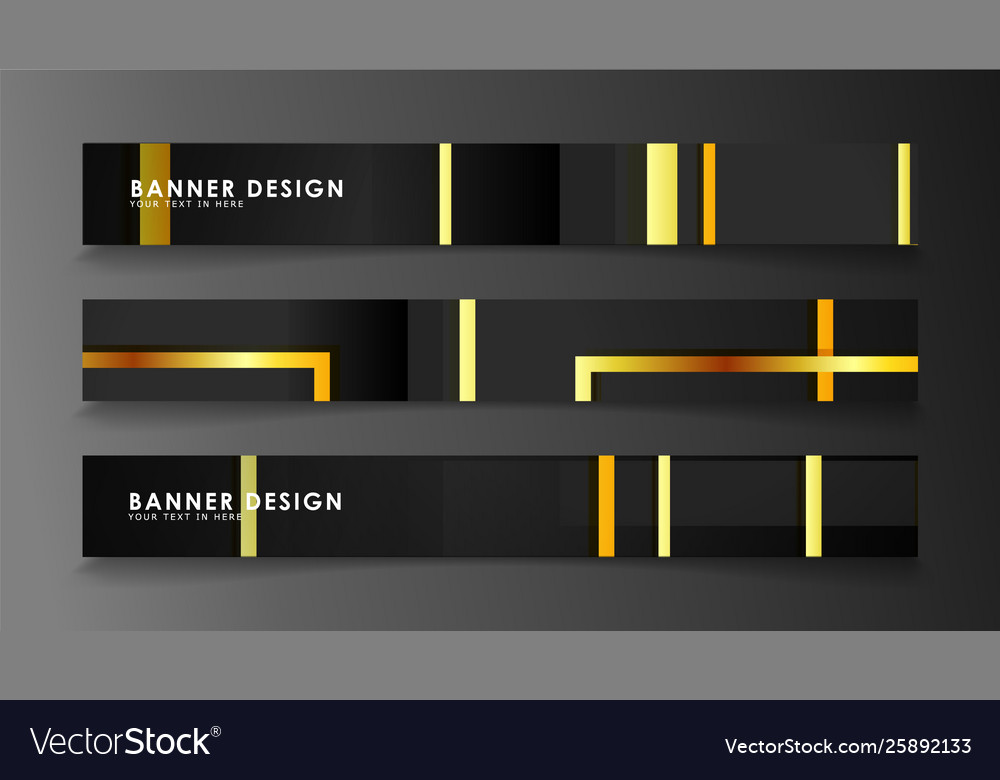 Set a banner with rectangular background Vector Image