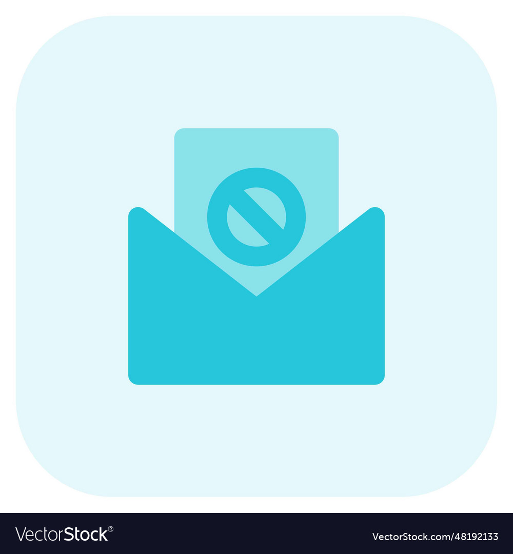 Spam message used for multiple cyber attacks Vector Image