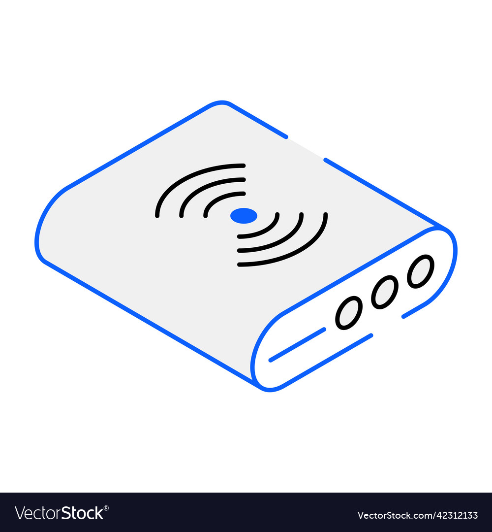 Wifi modem Royalty Free Vector Image - VectorStock