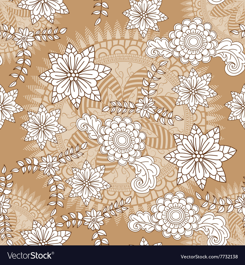 Abstract floral pattern Royalty Free Vector Image