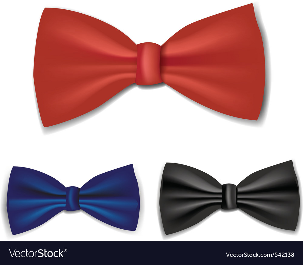 Bowtie set Royalty Free Vector Image - VectorStock
