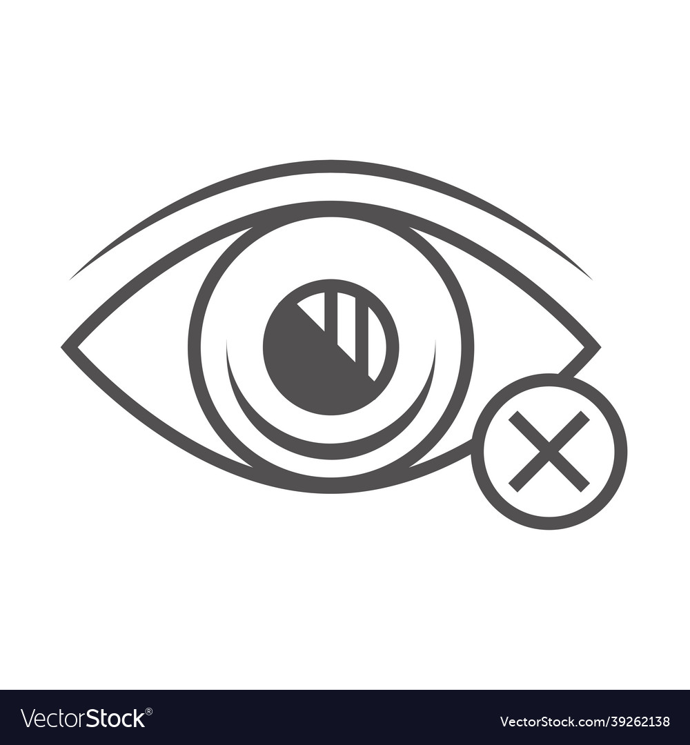 Eye blind accessibility icon Royalty Free Vector Image