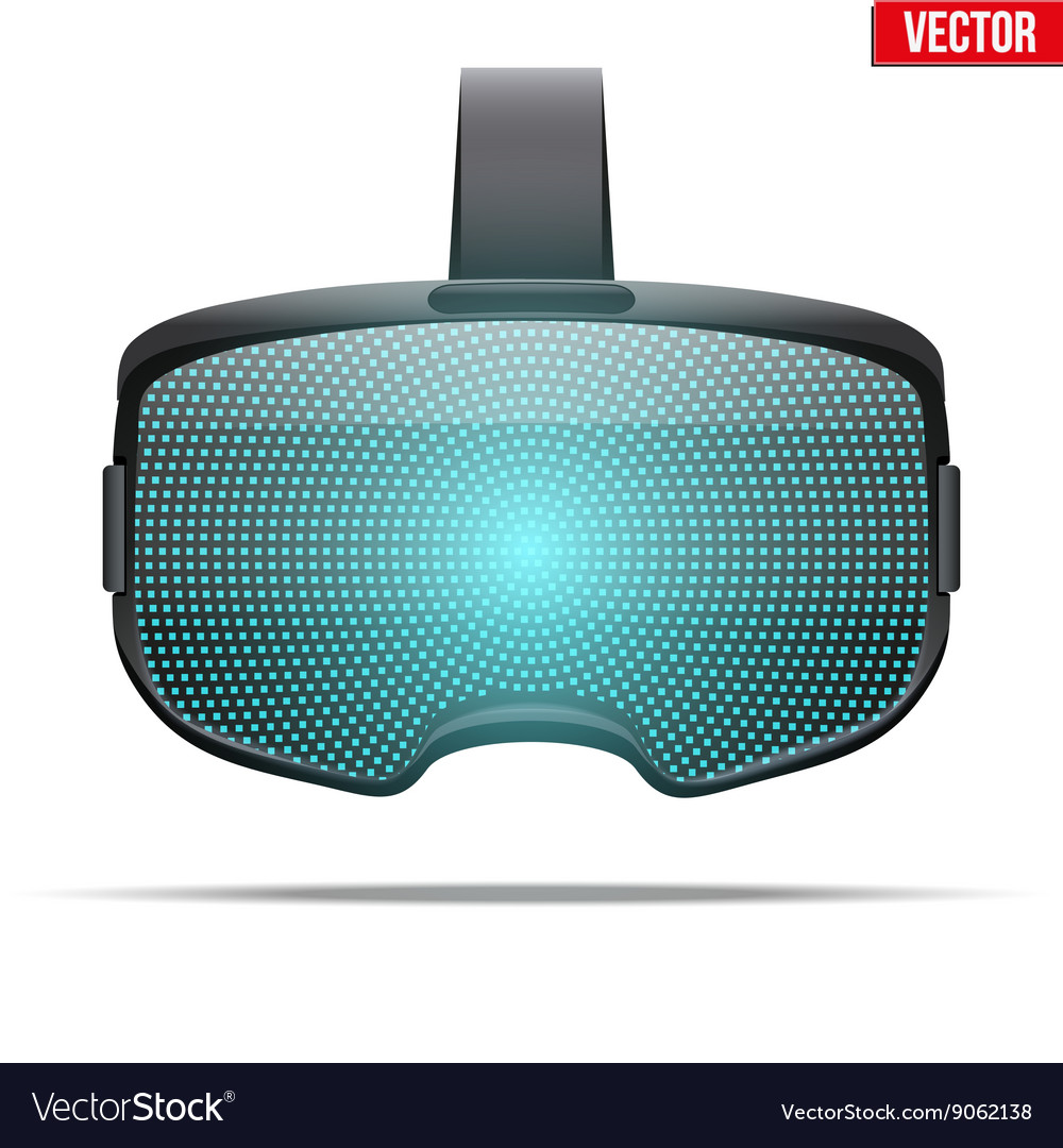 Original stereoscopic 3d vr headset Royalty Free Vector