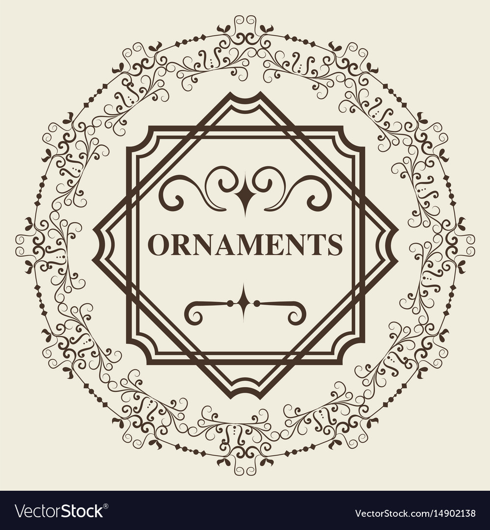 Ornamental frames design Royalty Free Vector Image
