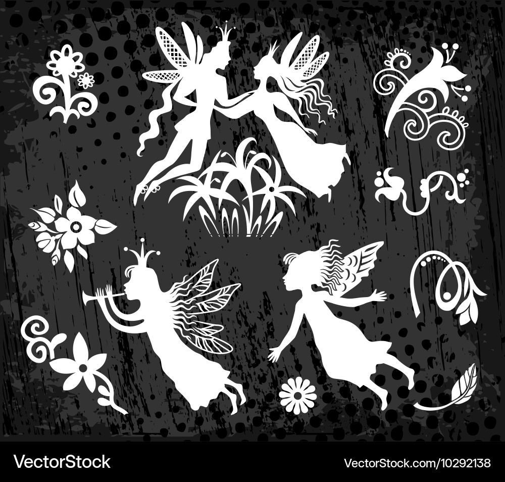 Princess prince and fairy Royalty Free Vector Image