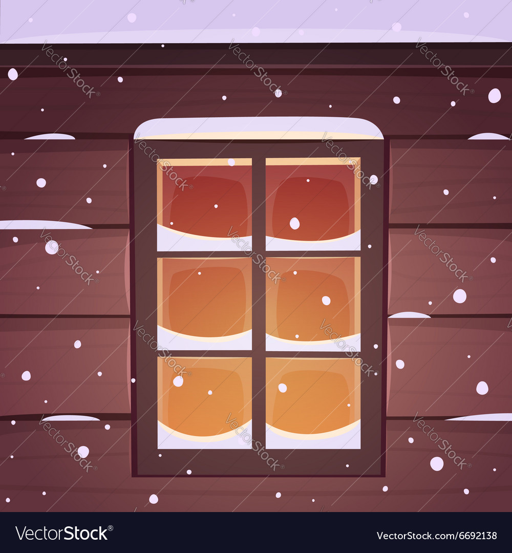 Snow Window Royalty Free Vector Image - VectorStock