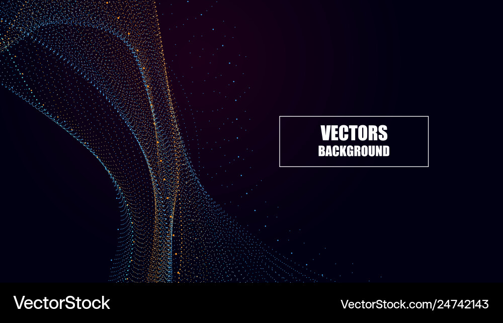 Abstract technology background particle mist Vector Image