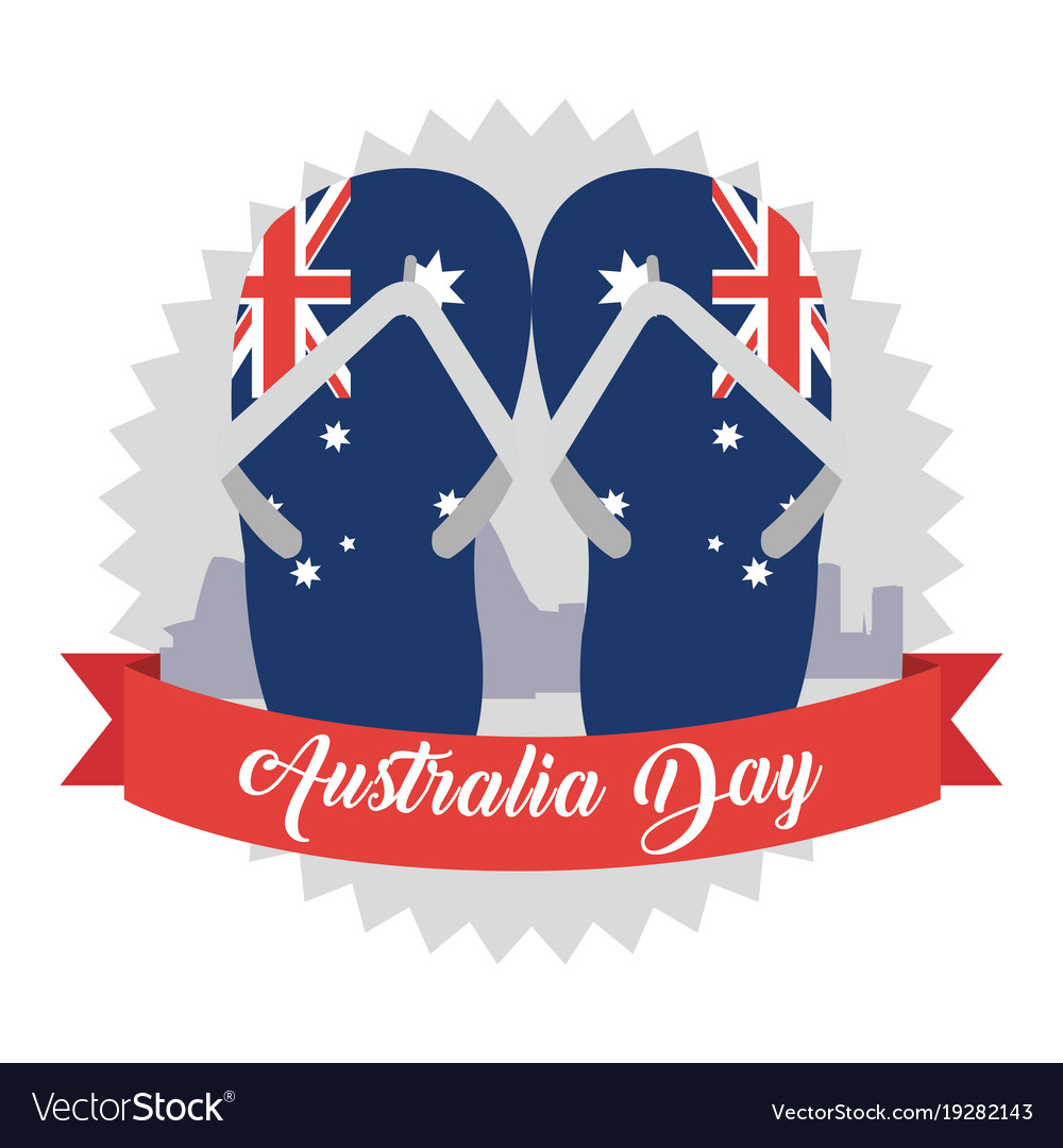 Australia day design Royalty Free Vector Image