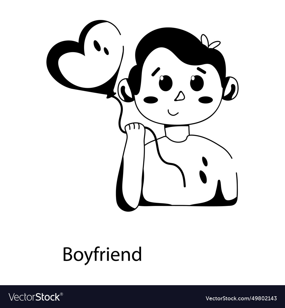 Boyfriend Royalty Free Vector Image - VectorStock