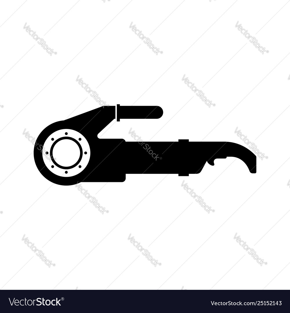 Electric pipe threading machine icon Royalty Free Vector
