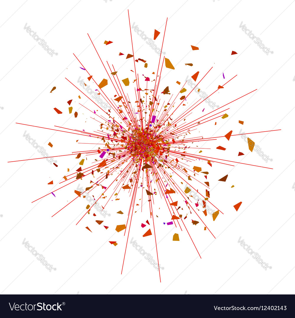 Explode flash cartoon explosion Royalty Free Vector Image