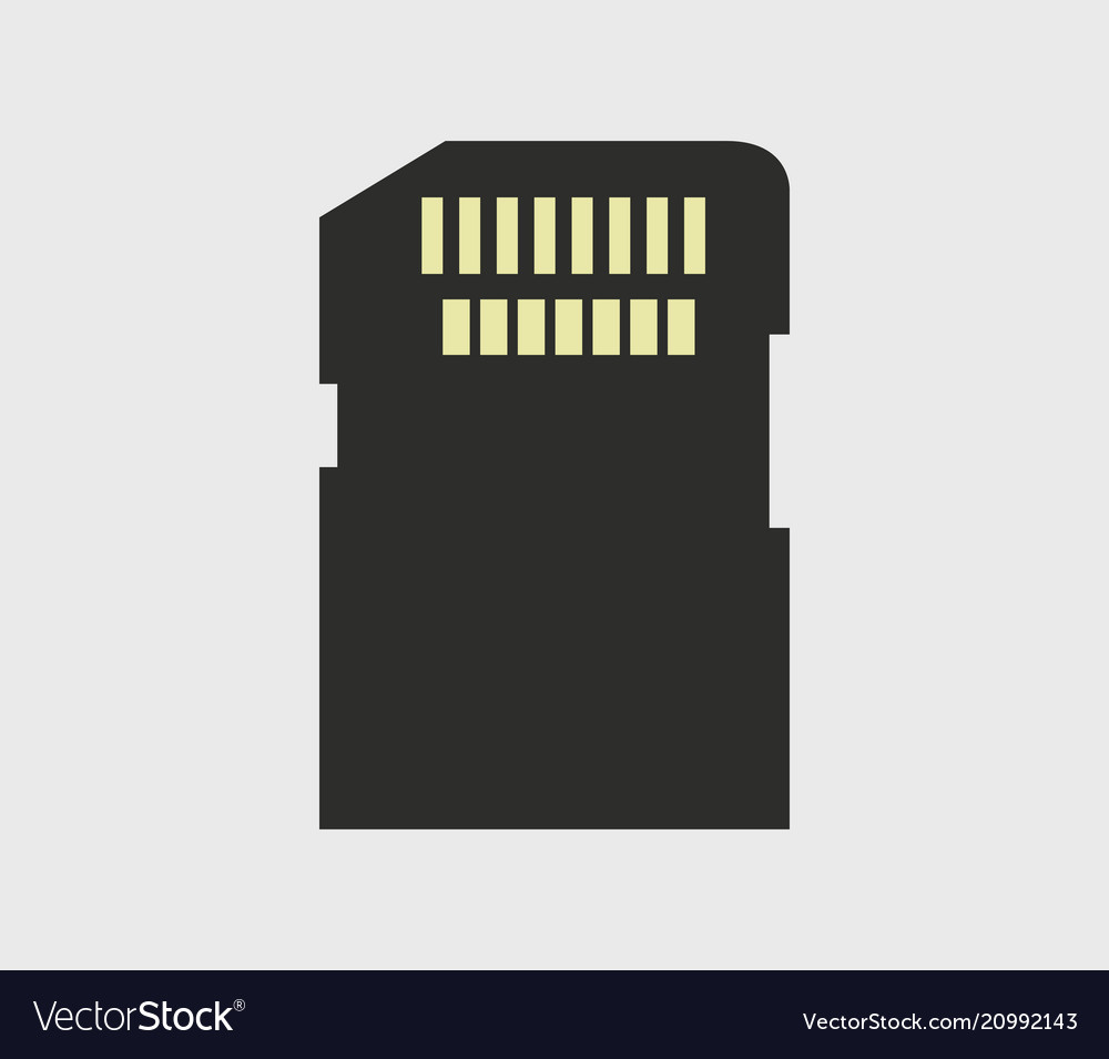 Memory card icon Royalty Free Vector Image - VectorStock