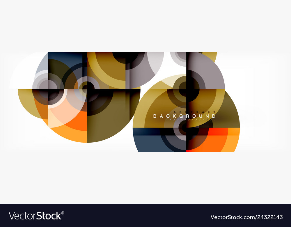 Modern circle background Royalty Free Vector Image