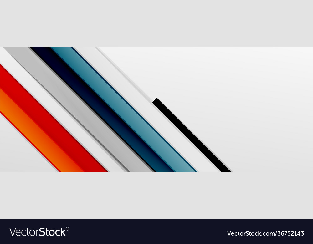Multicolored lines background design template Vector Image