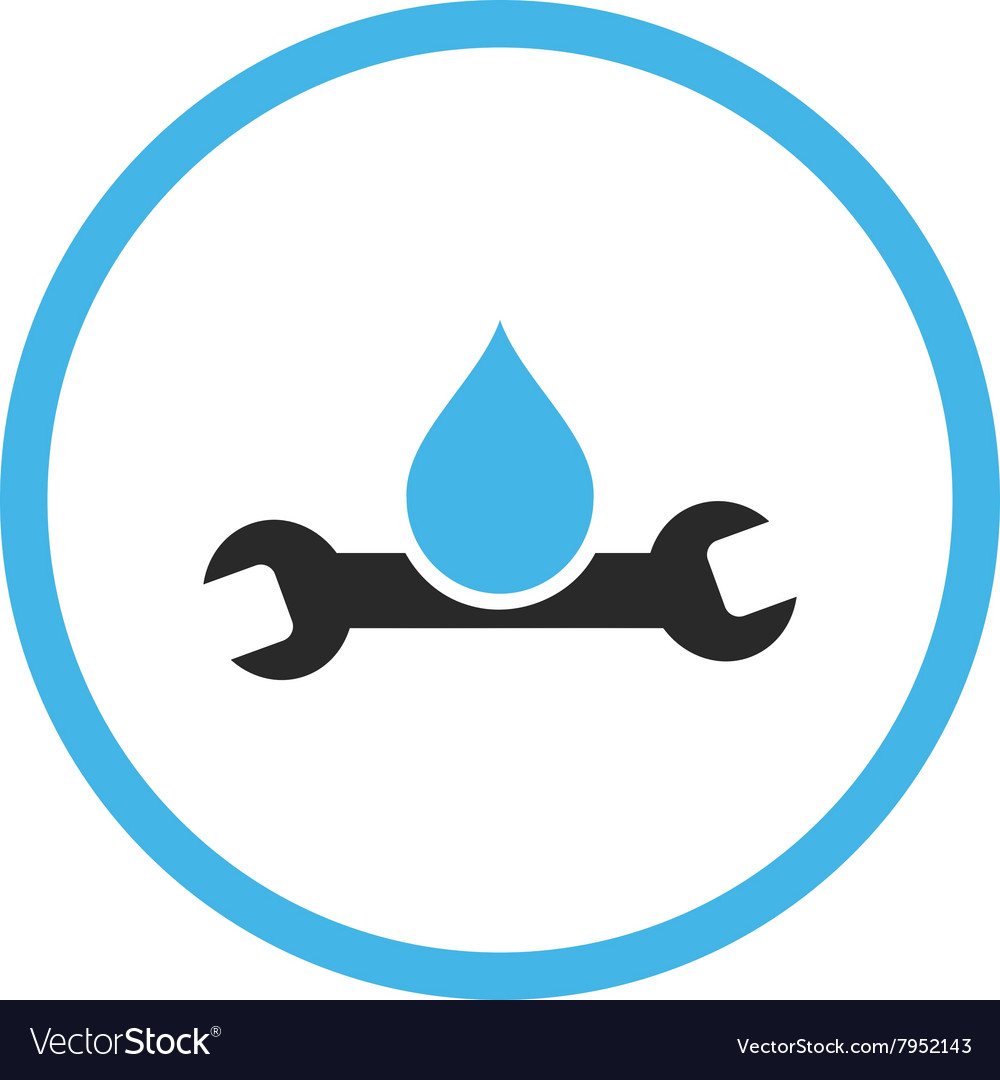 Plumbing flat icon Royalty Free Vector Image - VectorStock