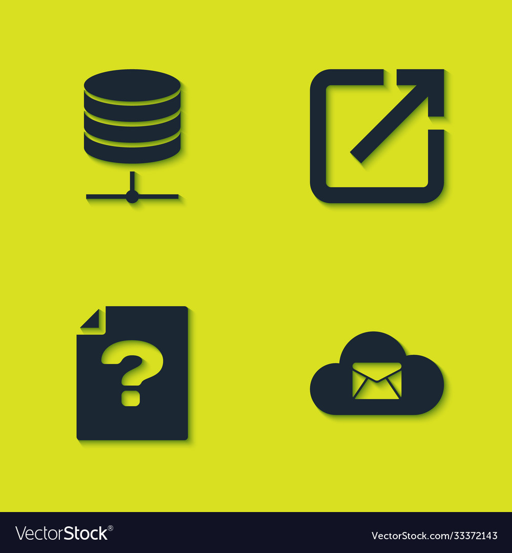 Set server data web hosting cloud mail server Vector Image Set server data web hosting cloud mail server Vector Image