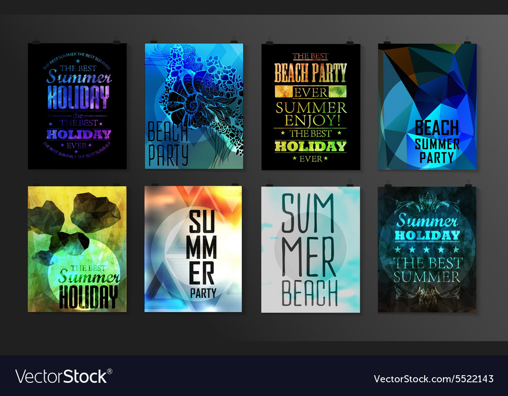 Typographical poster retro design Royalty Free Vector Image