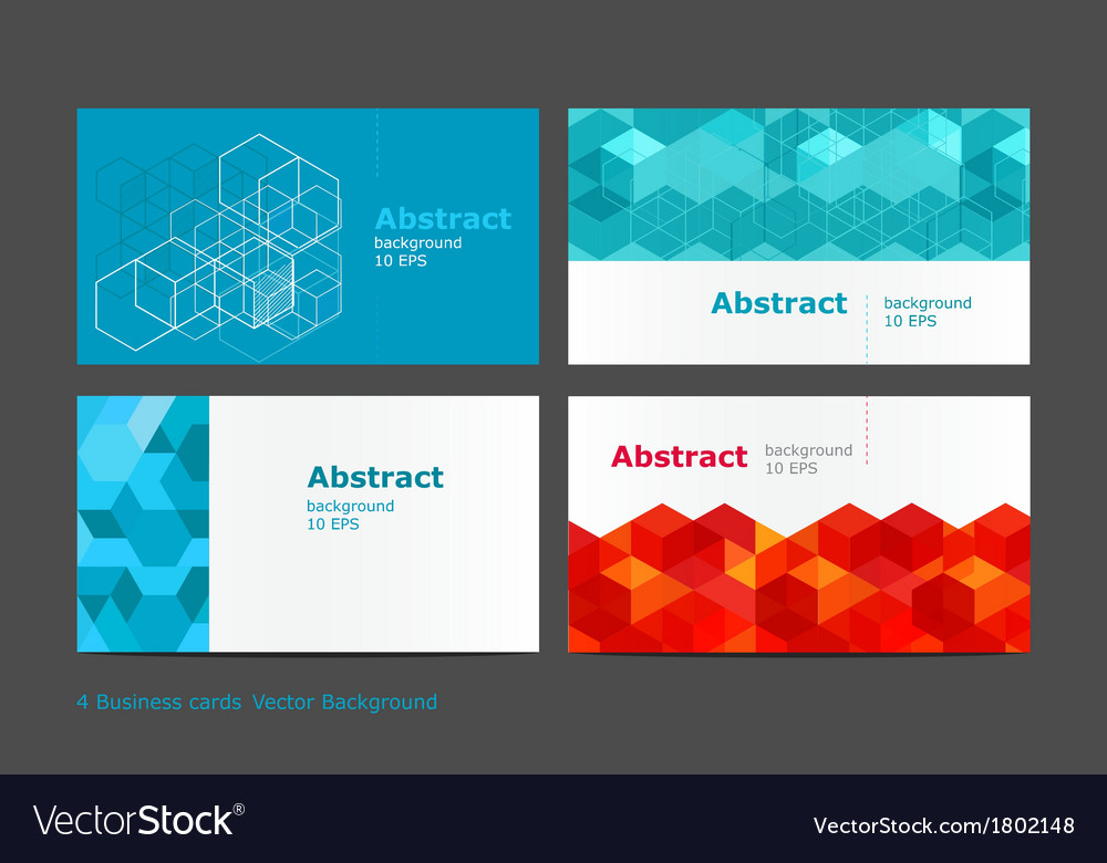 Abstract background set Royalty Free Vector Image