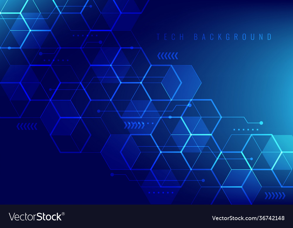 Abstract hi-tech digital technology geometric Vector Image Abstract hi-tech digital technology geometric Vector Image