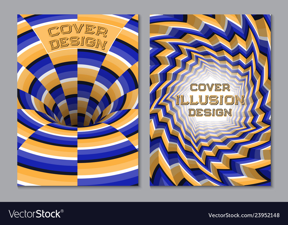 Blue orange color scheme book cover design Vector Image
