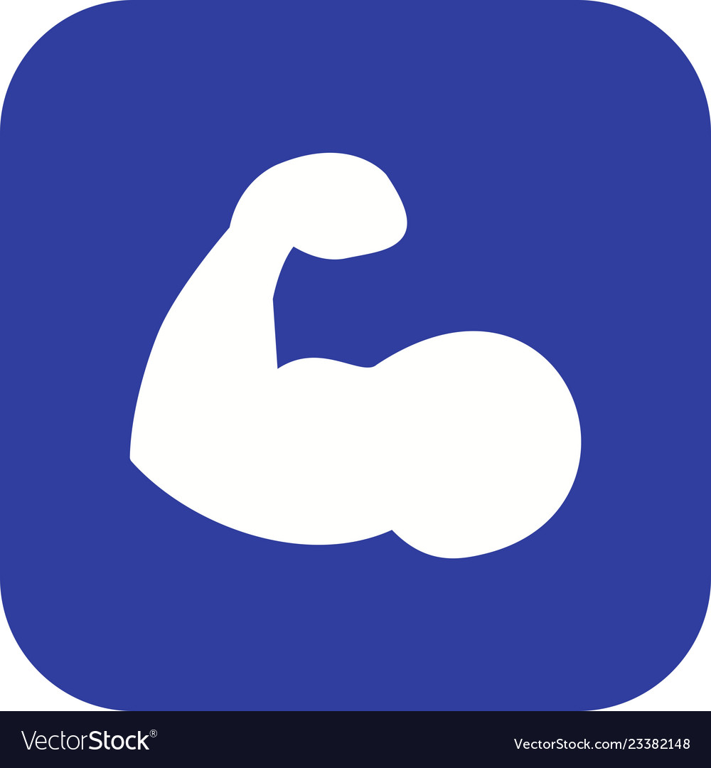 Body building icon Royalty Free Vector Image - VectorStock