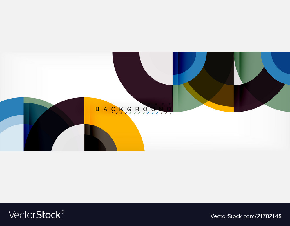 Circular geometric abstract background Royalty Free Vector