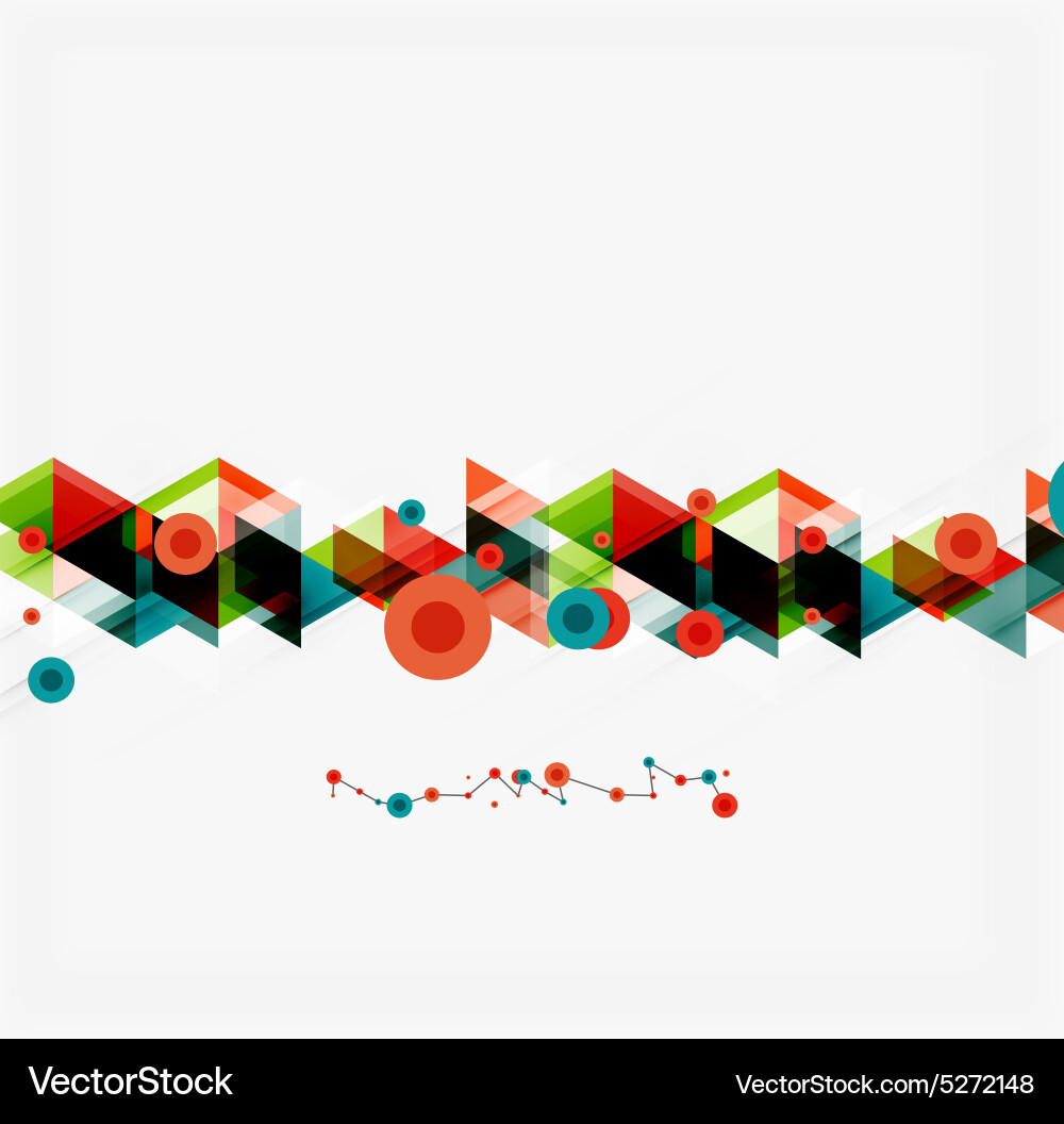 Clean colorful unusual geometric pattern design Vector Image
