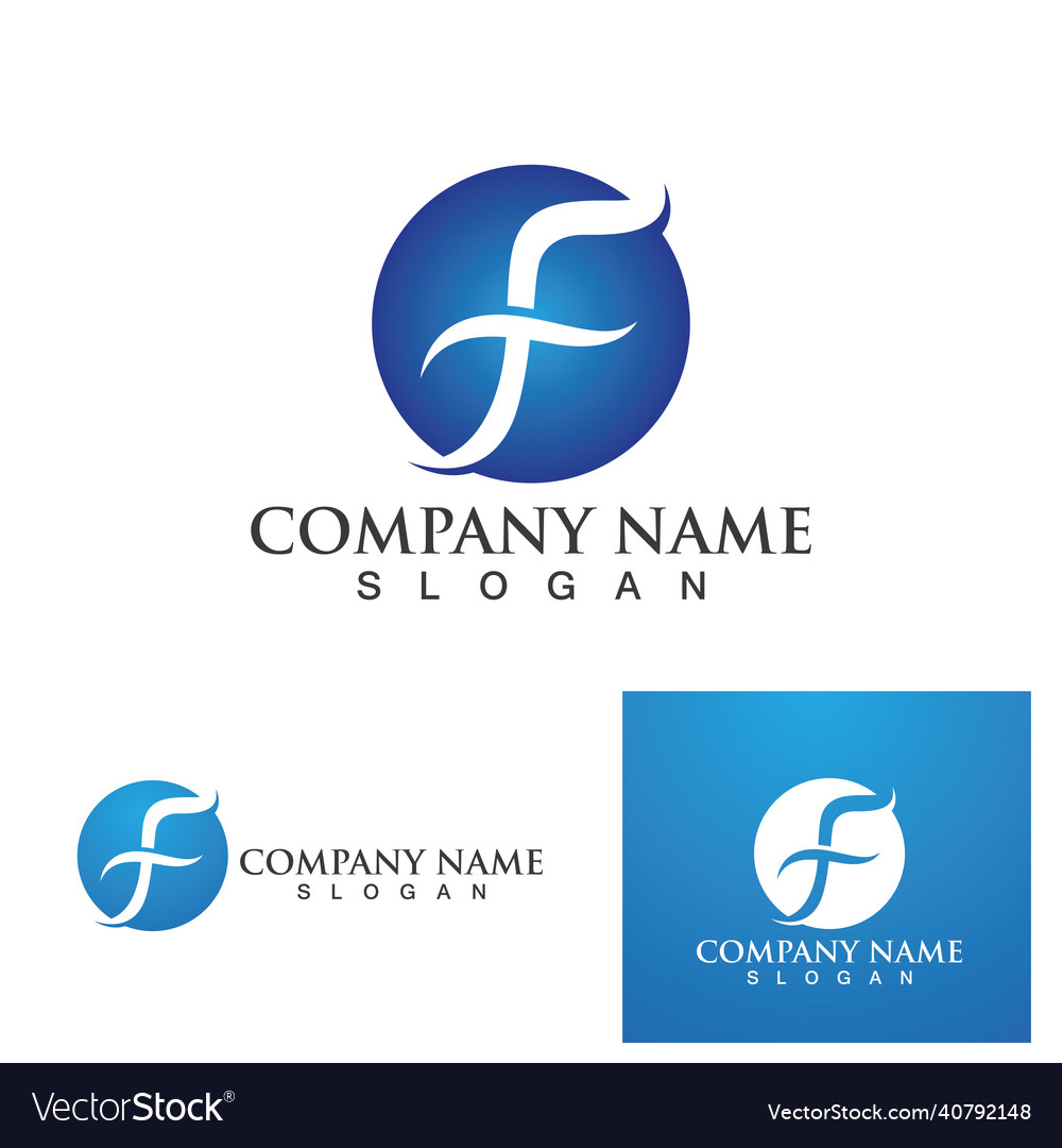 F logo icon Royalty Free Vector Image - VectorStock
