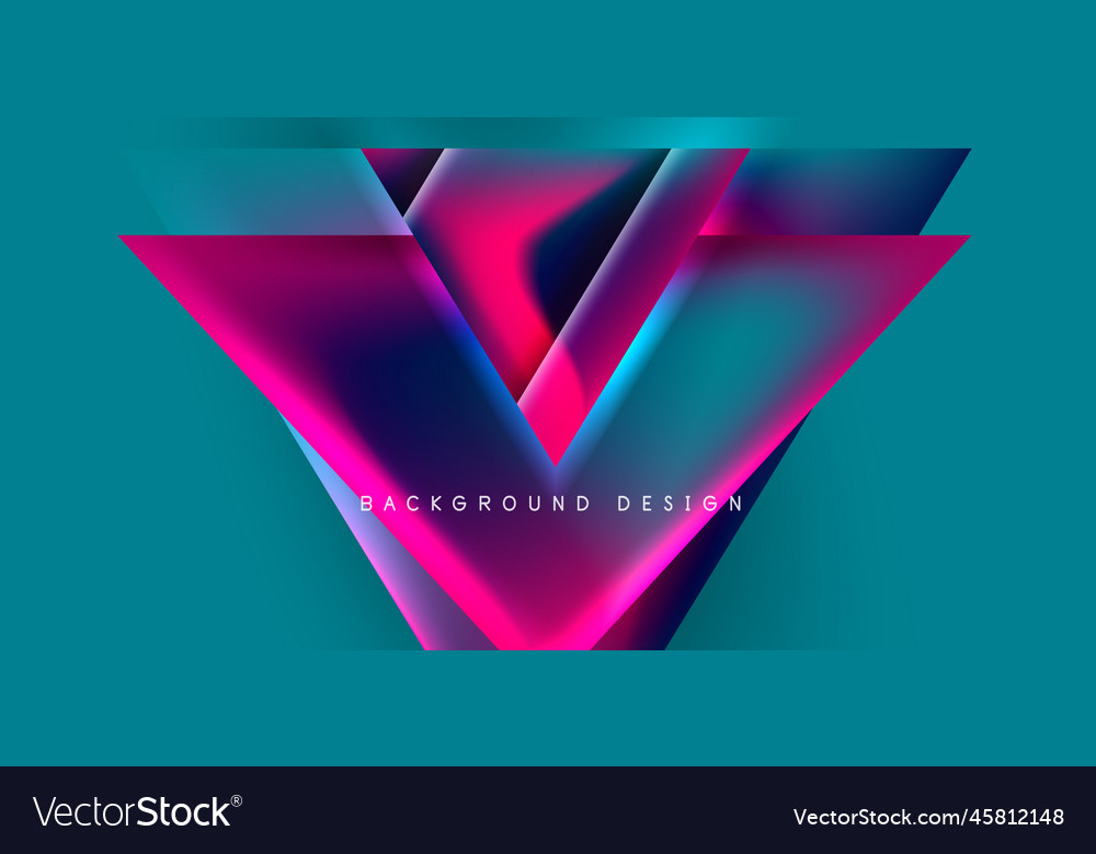 Futuristic triangle abstract background Royalty Free Vector