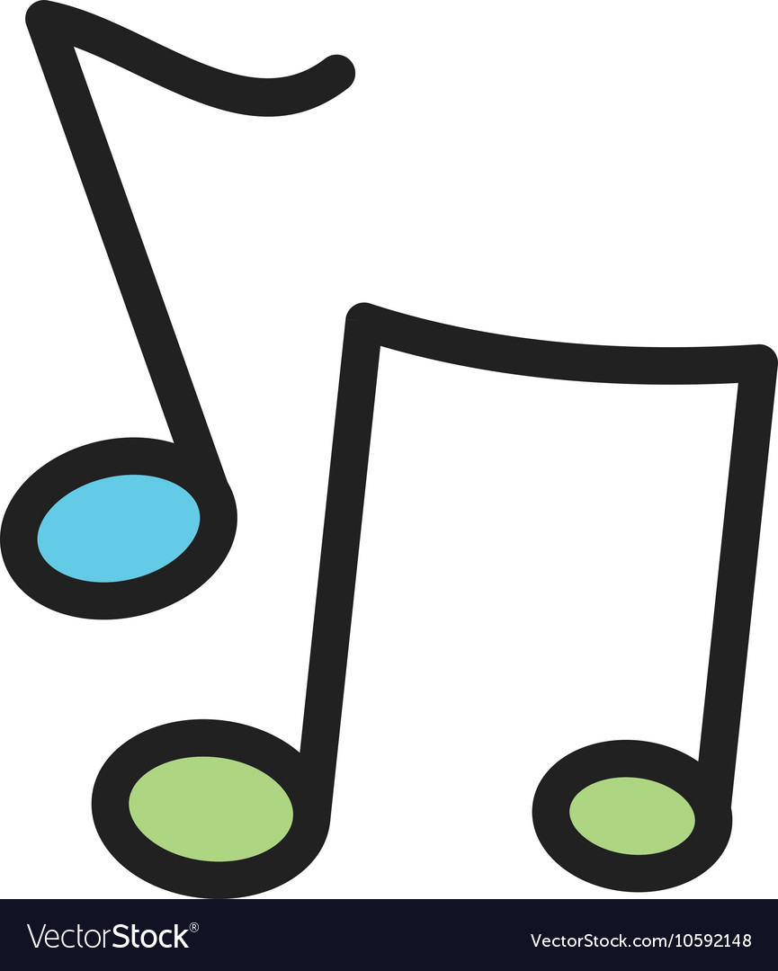 Musical note ii Royalty Free Vector Image - VectorStock